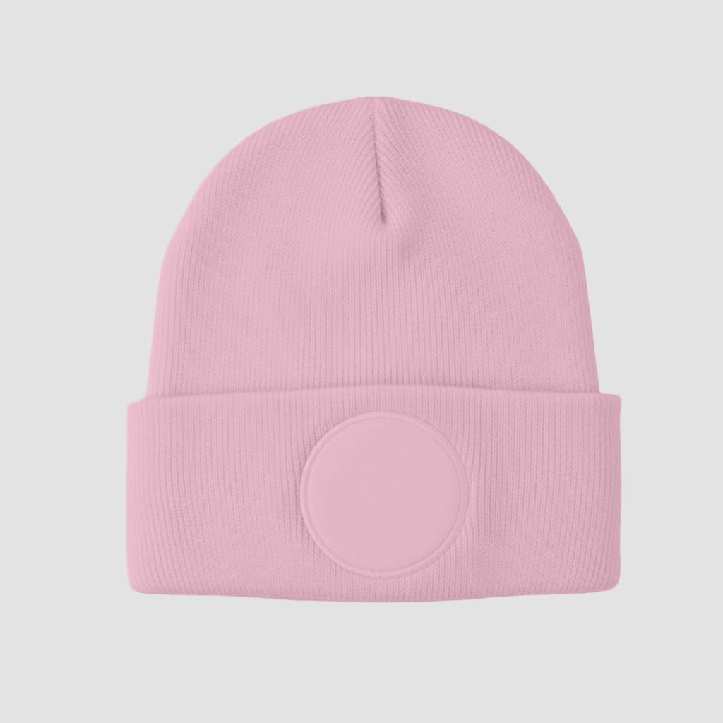 Personalisierbare Round-Patch Beanie | Individuell gestaltbare Mütze ...